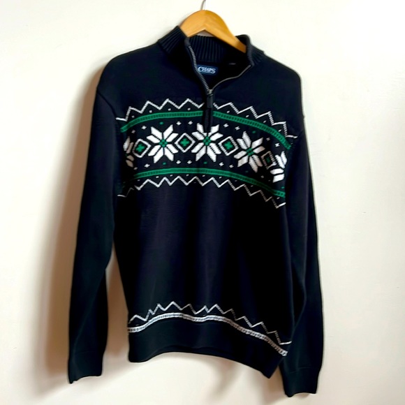 Chaps | Sweaters | Chaps Snowflake Holiday Sweater Mens Xl | Poshmark